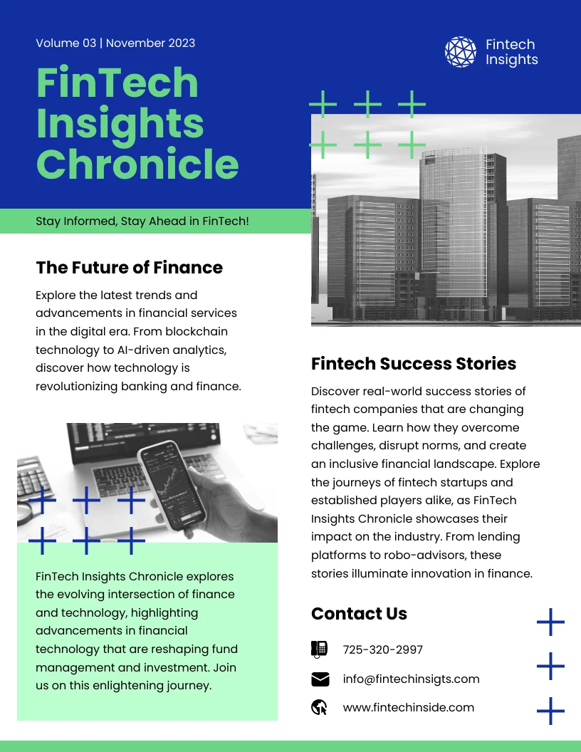 Banking Newsletter Template - Venngage