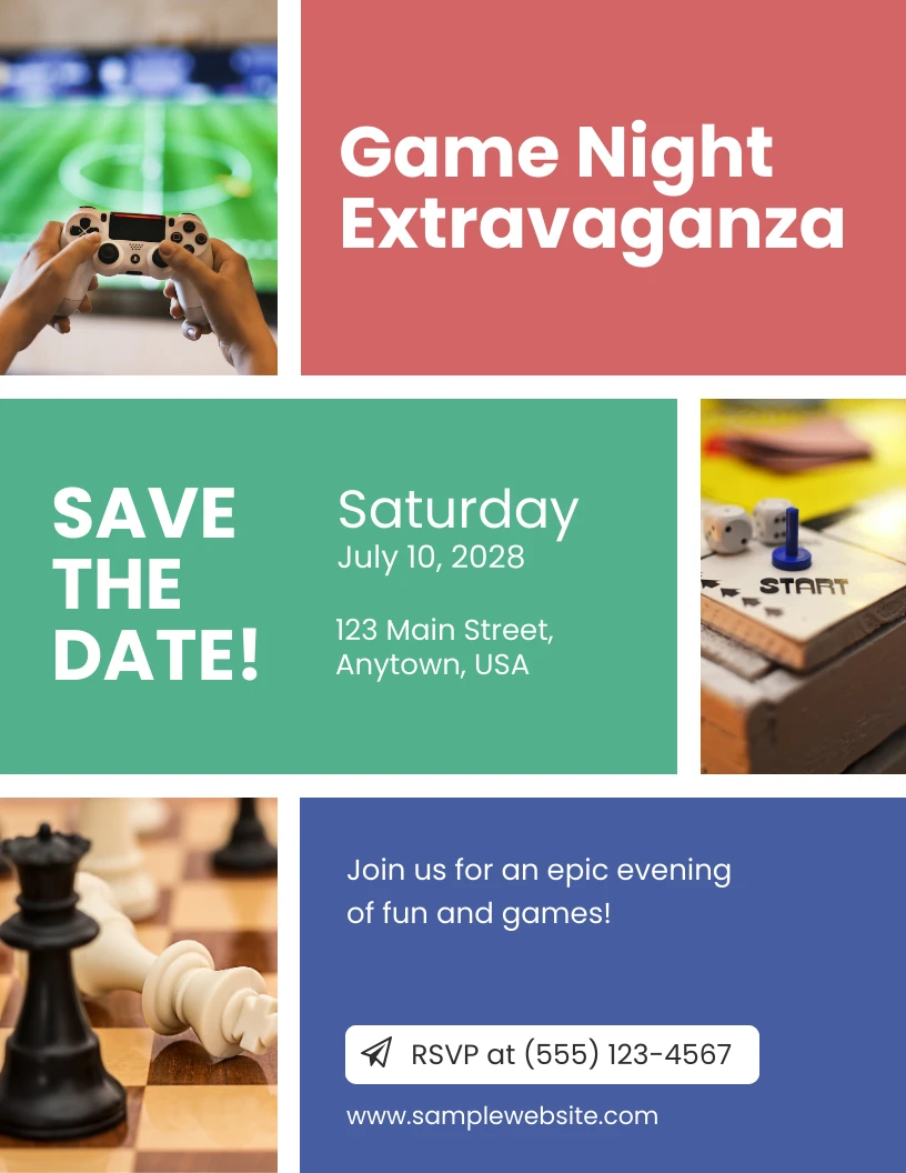 Game Night Invitation