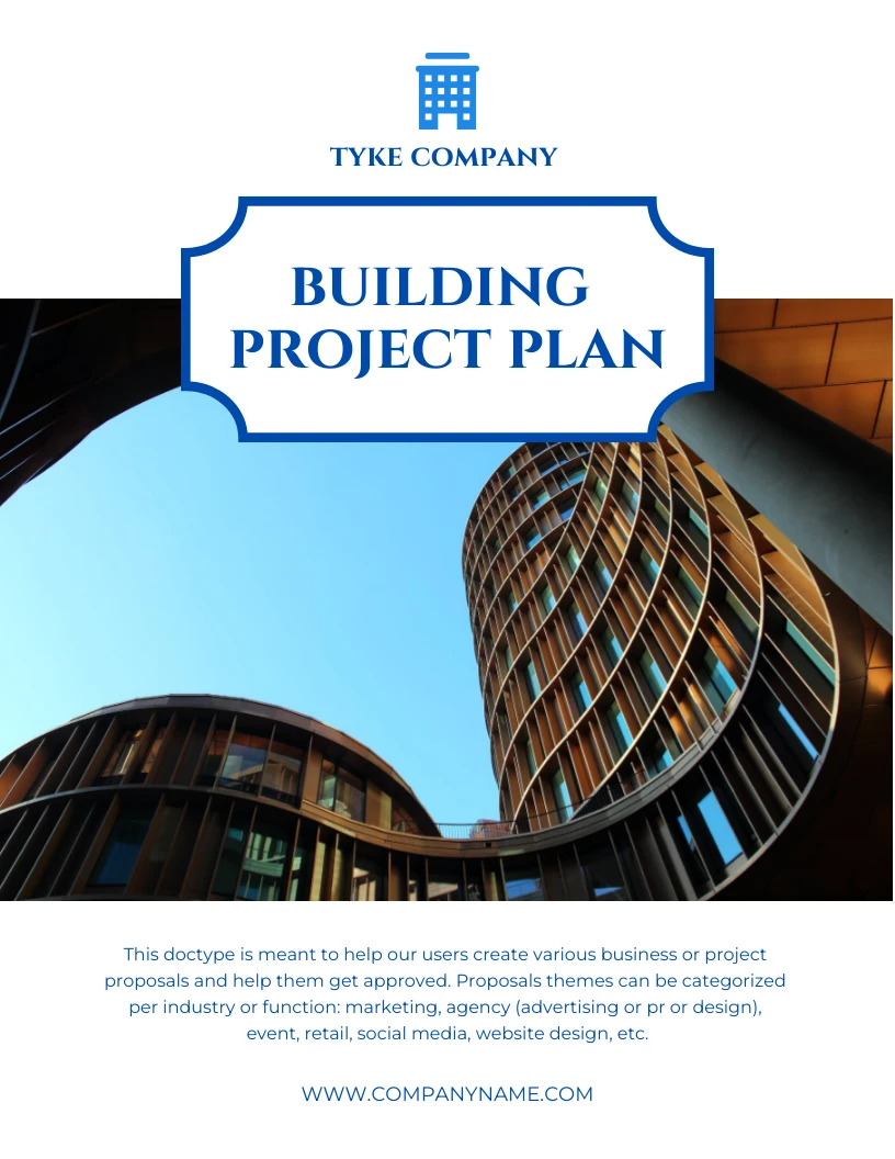 Building Project Plan Template - Venngage