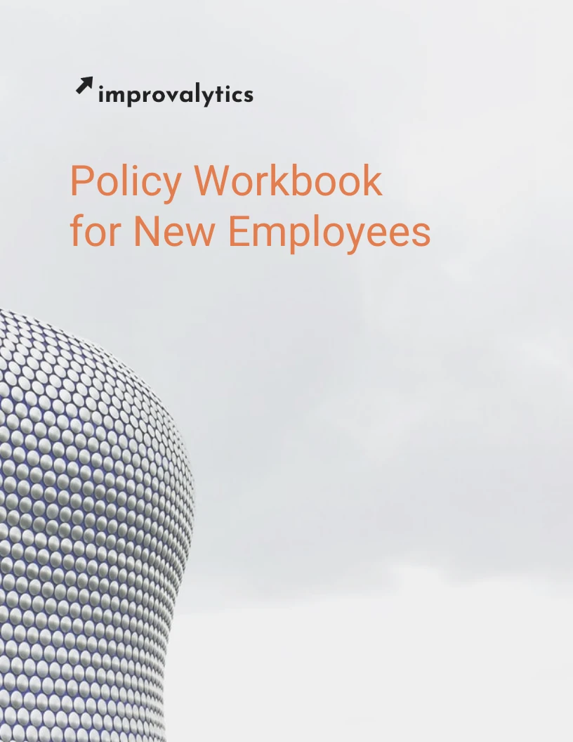 Policy Workbook for New Employees Template - Venngage