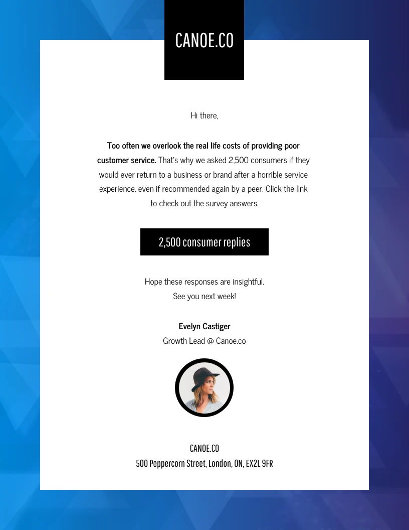 Simple Gradient Business Email Newsletter Template - Venngage