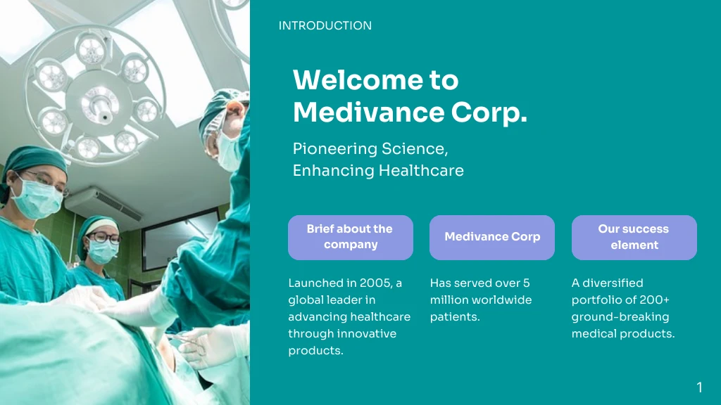 Clean Medical Presentation Template - Venngage