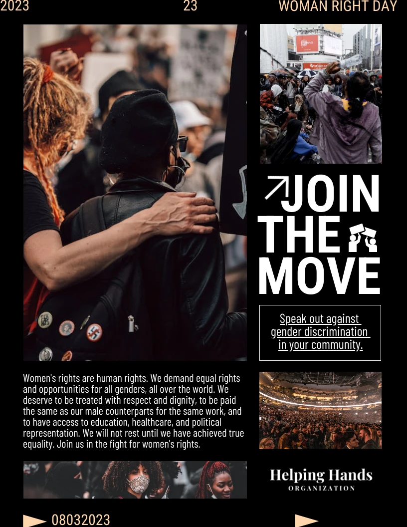 Black Women's Right Movement Poster - Venngage