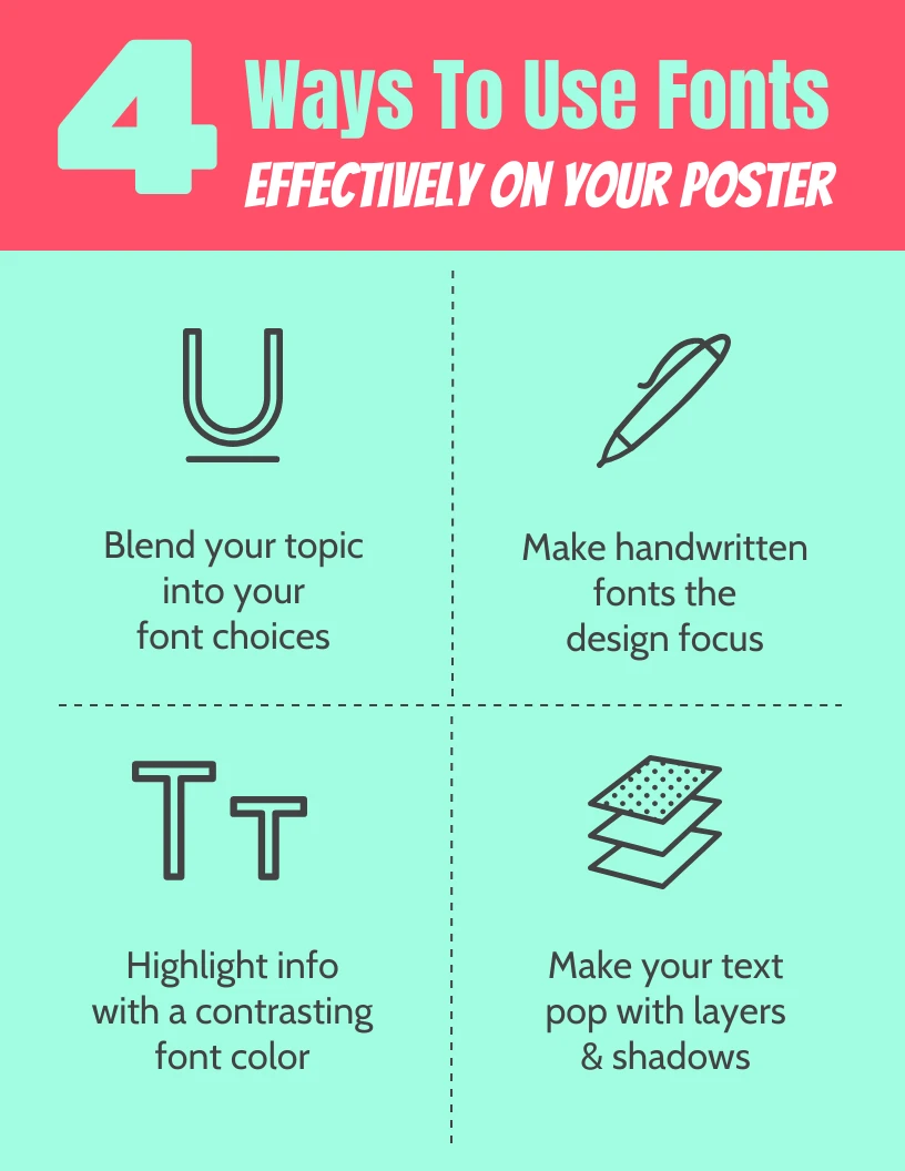 Ways To Use Fonts Infographic Template - Venngage