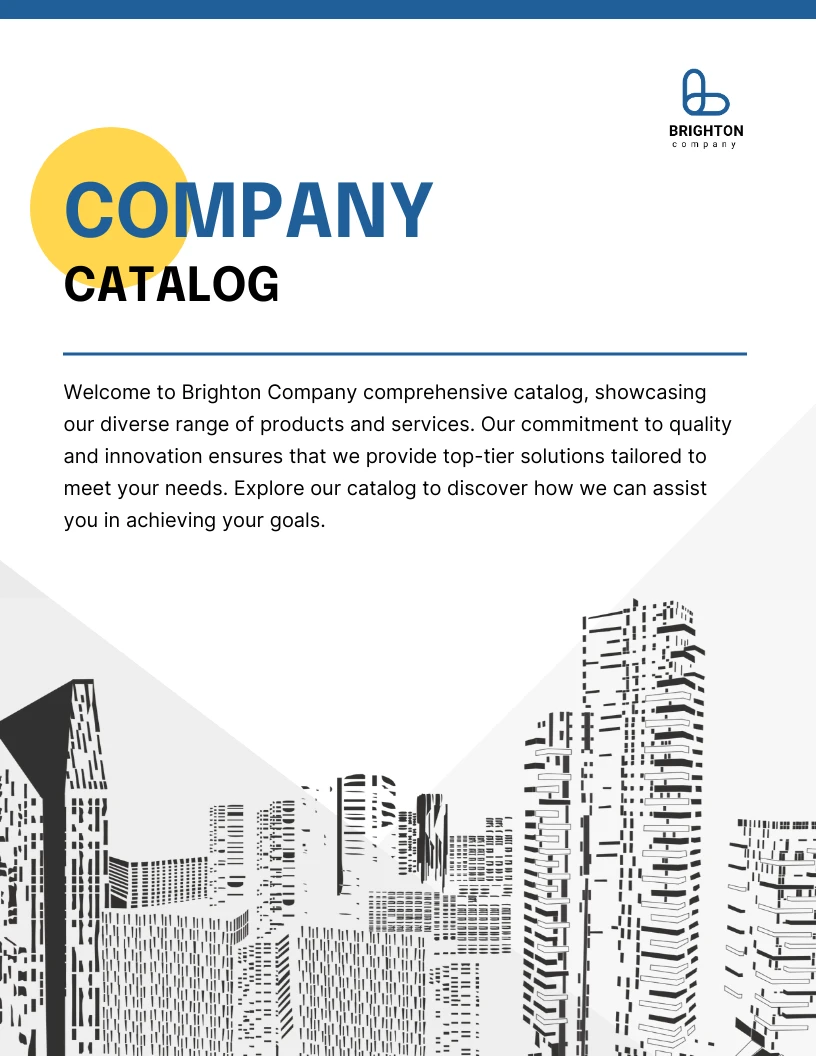 Company Catalog Template - Venngage