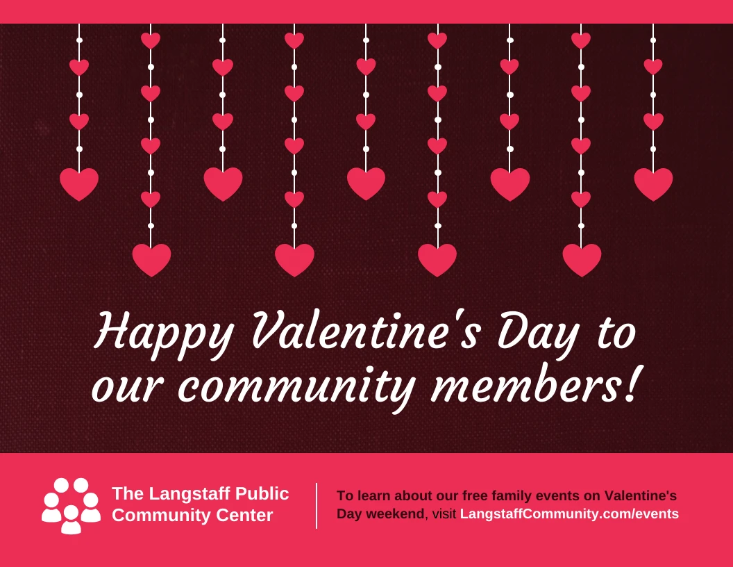 Community Members Valentine's Day Card - Venngage