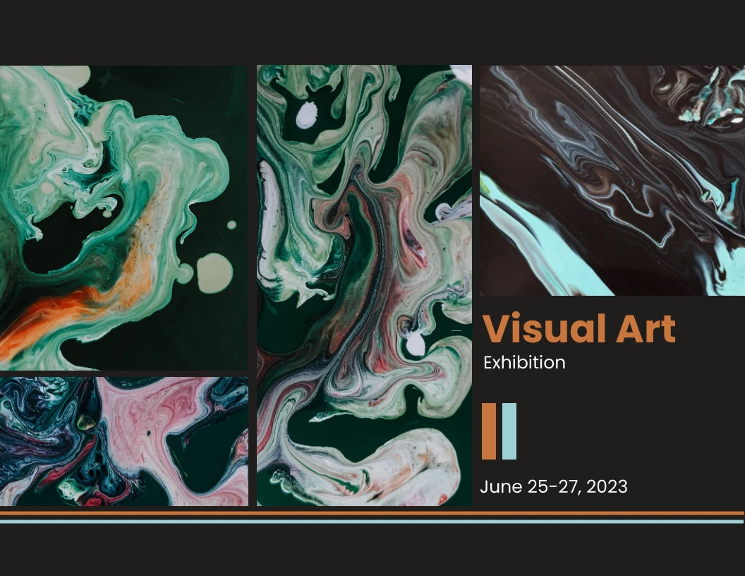 Collage de arte visual oscuro simple - Venngage