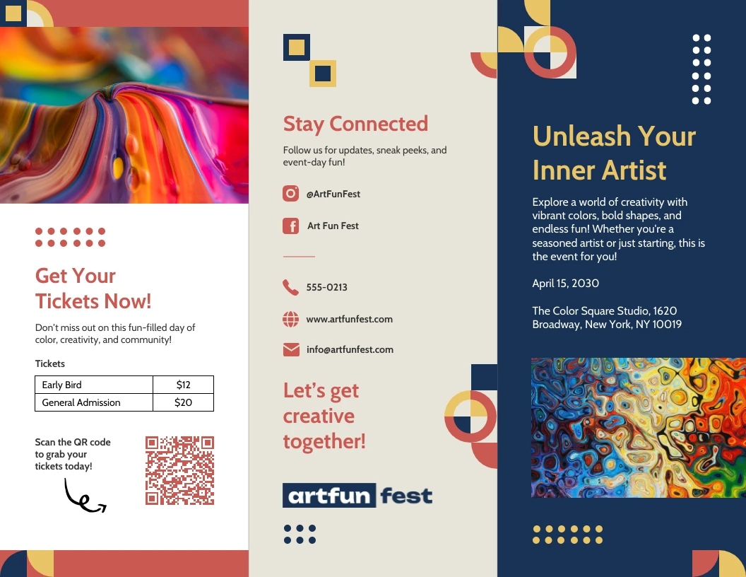 Art Brochure Template - Venngage