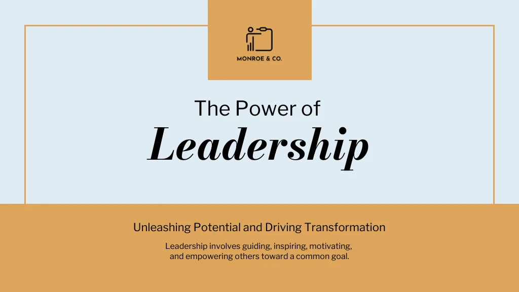 Elegant Leadership Presentation Template - Venngage