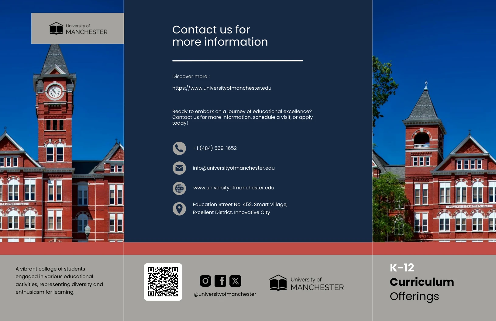 K-12 Curriculum Offerings Gate-Fold Brochure - Venngage