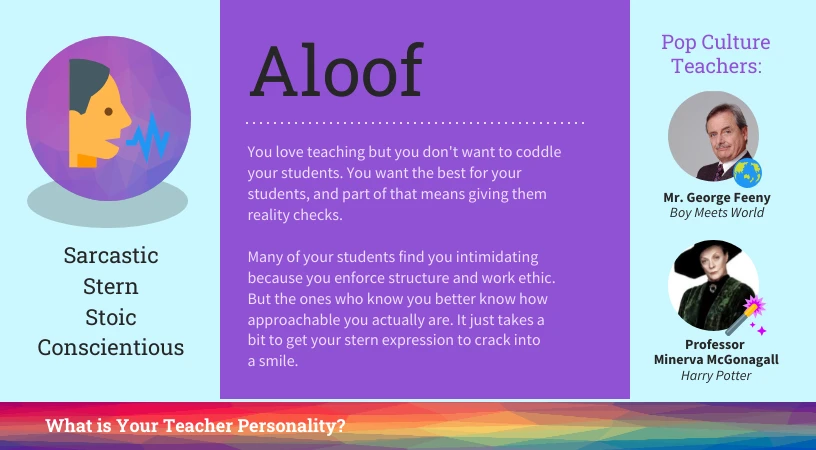Aloof Teacher Personality - Venngage