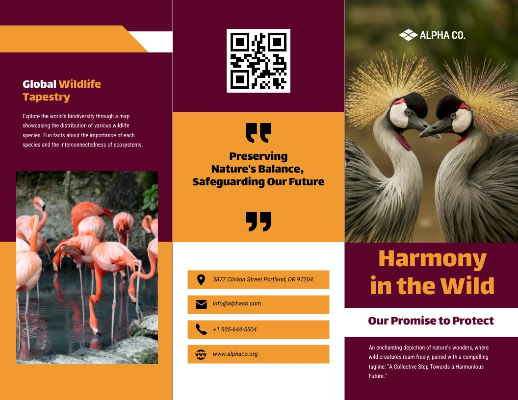 Wildlife Protection Brochure Template - Venngage