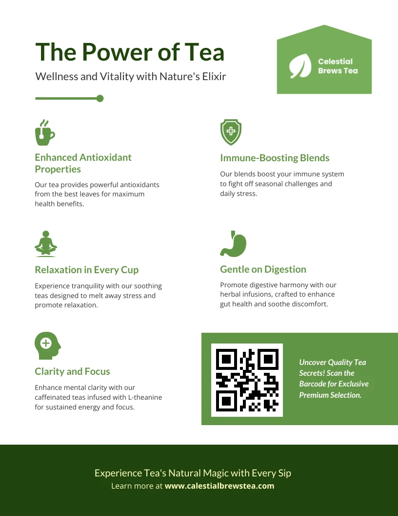 Power of Tea Infographic Template - Venngage