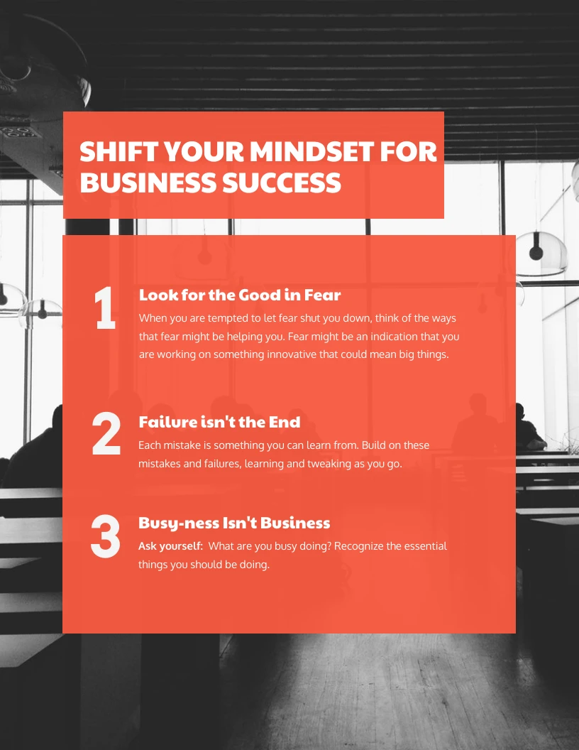 3 Ways for Success Flyer Template - Venngage