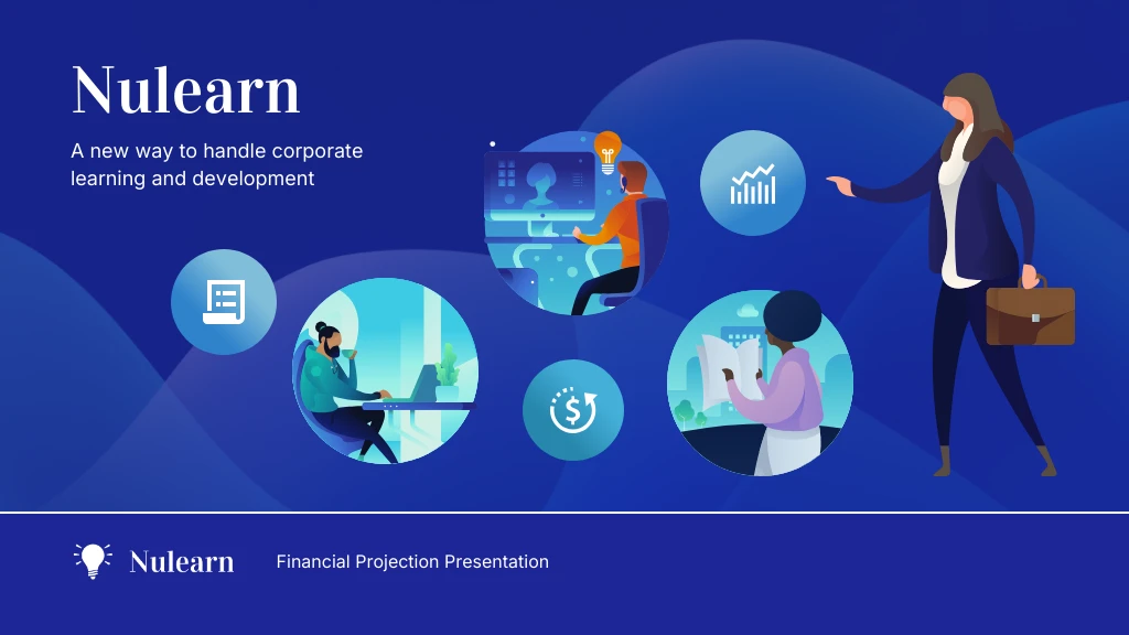 Financial Slide Pitch Deck Presentation Template - Venngage