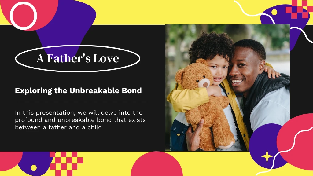 Maximalism Aesthetic Father's Day Presentation Template - Venngage