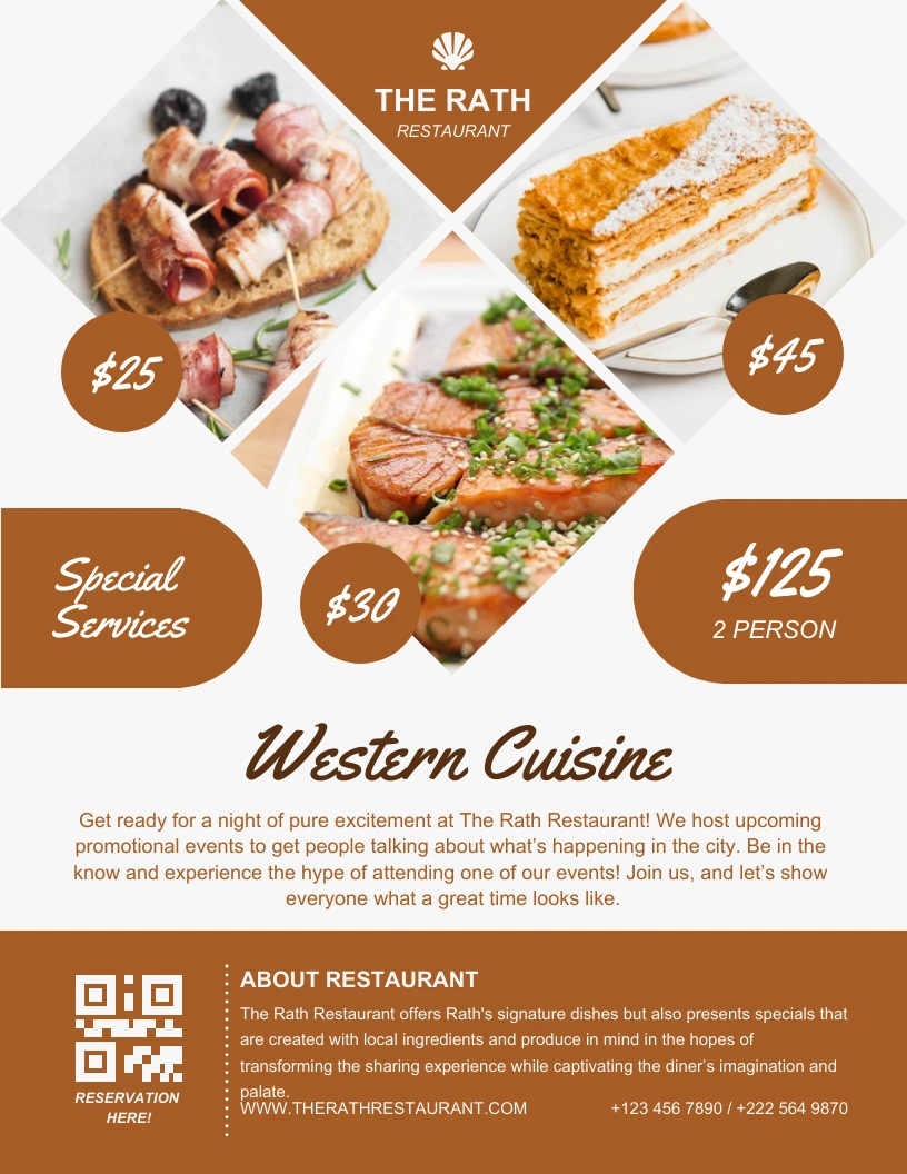 Restaurant Poster Design Template Copy Of Restaurant Menu Restaurant