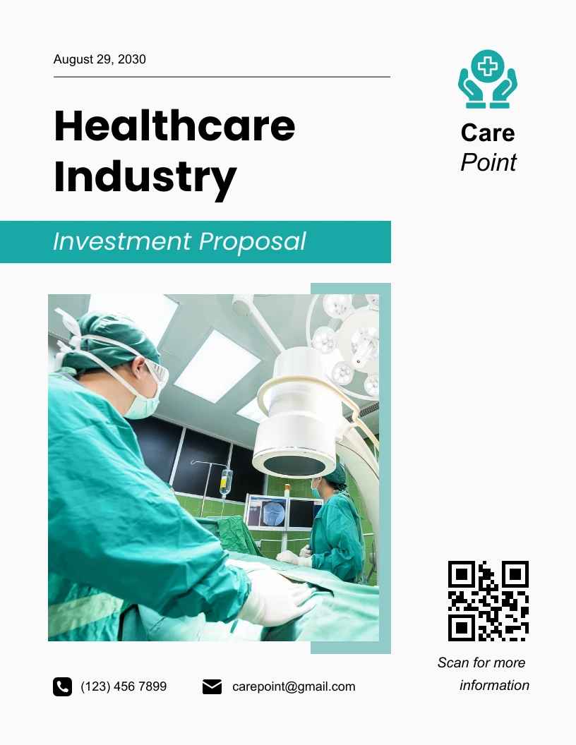 Healthcare Investment Proposal Template - Venngage