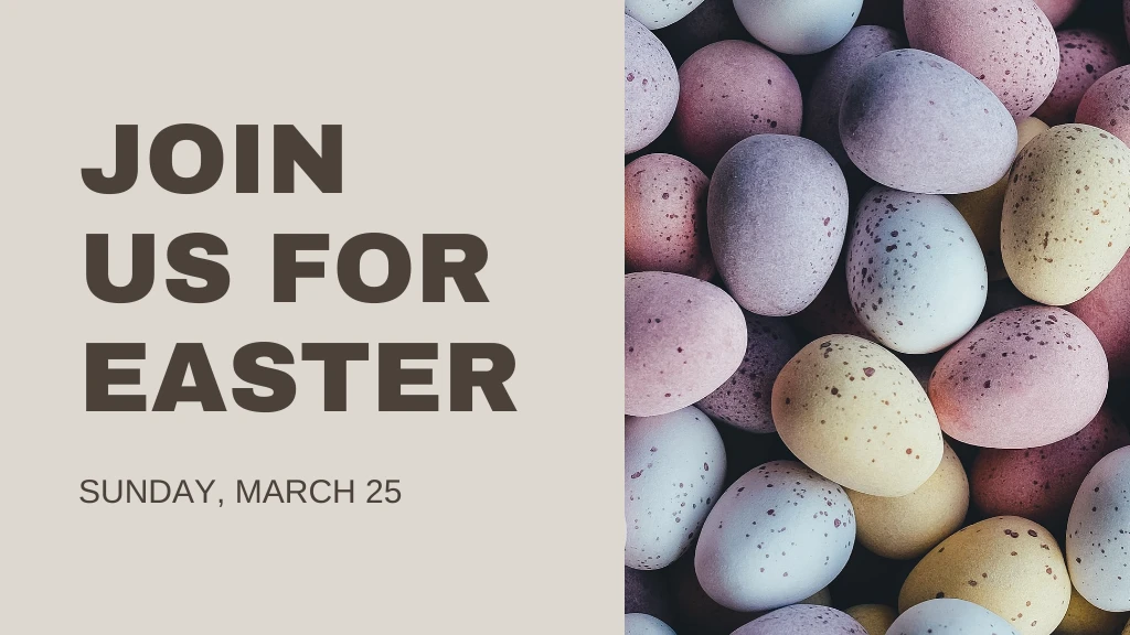 Easter Egg Church Presentation Template - Venngage