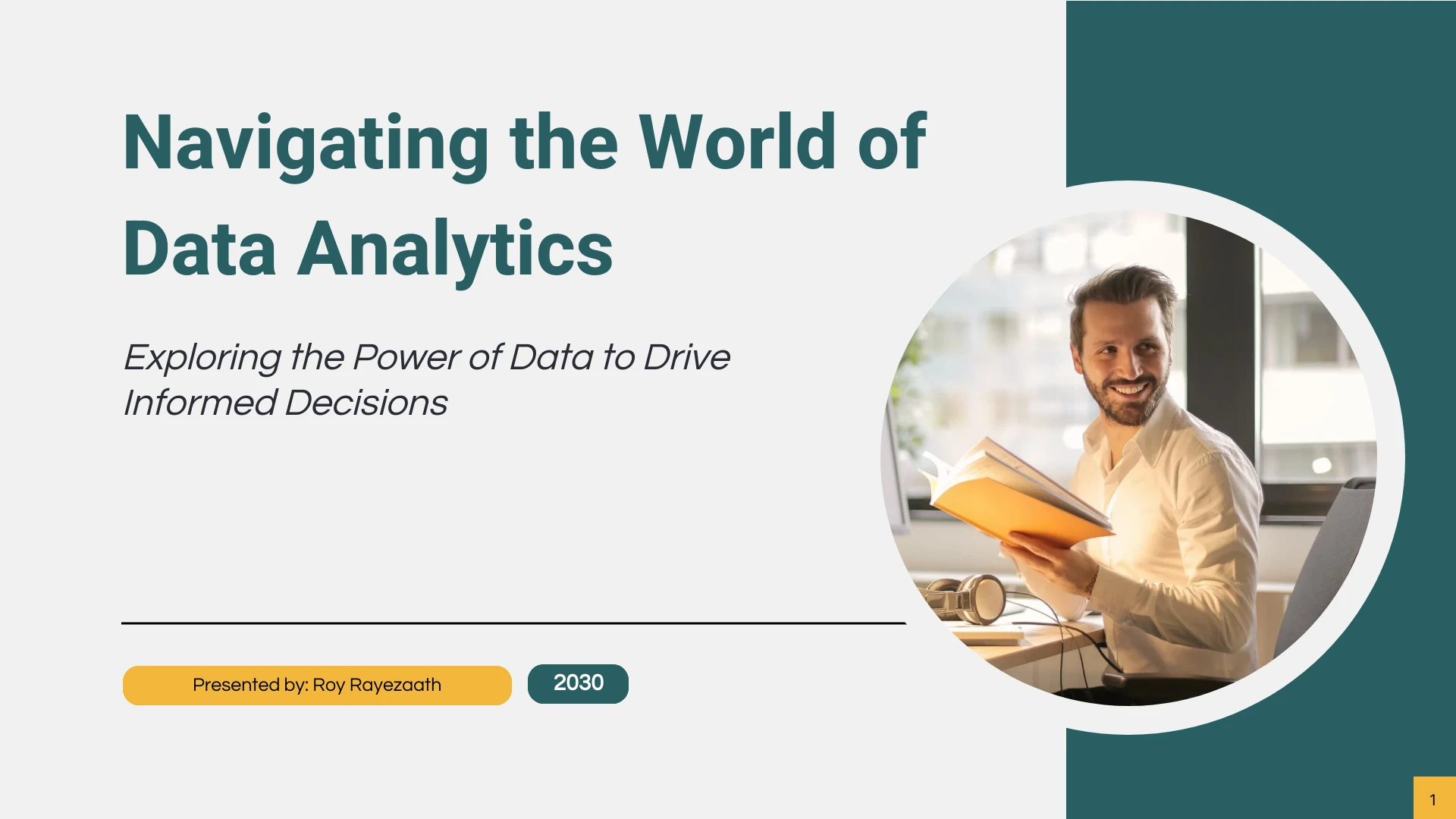 Element Data Presentation Template - Venngage