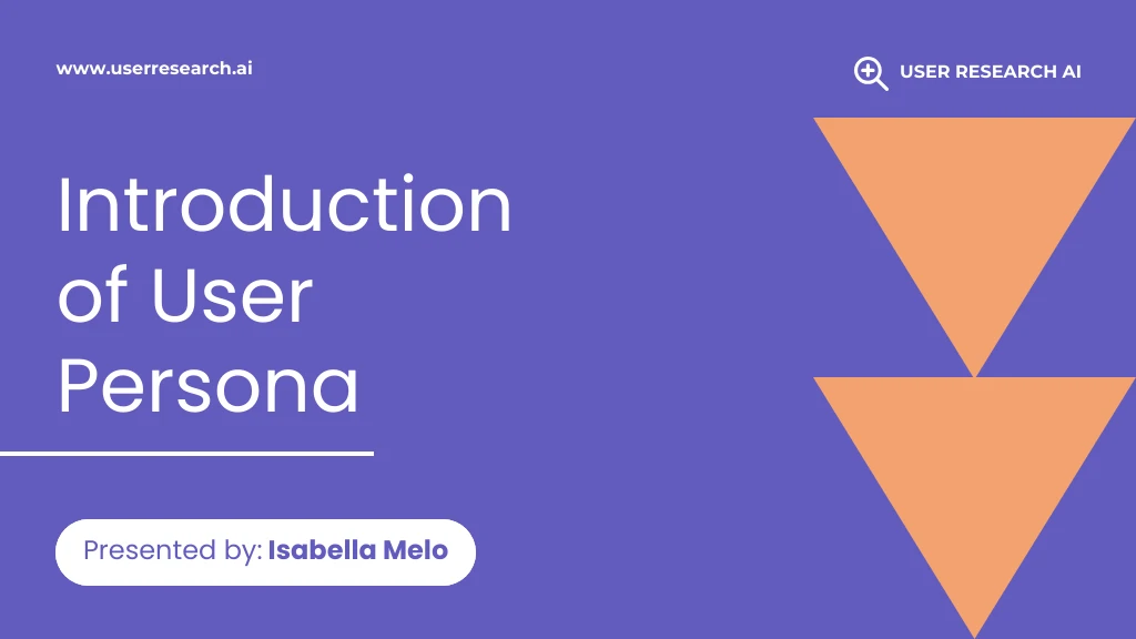 Minimalist User Persona Presentation Template - Venngage