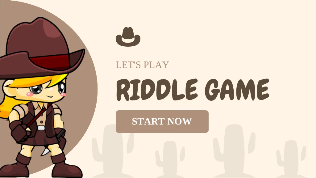 Illustration Riddle Game Presentation Template - Venngage