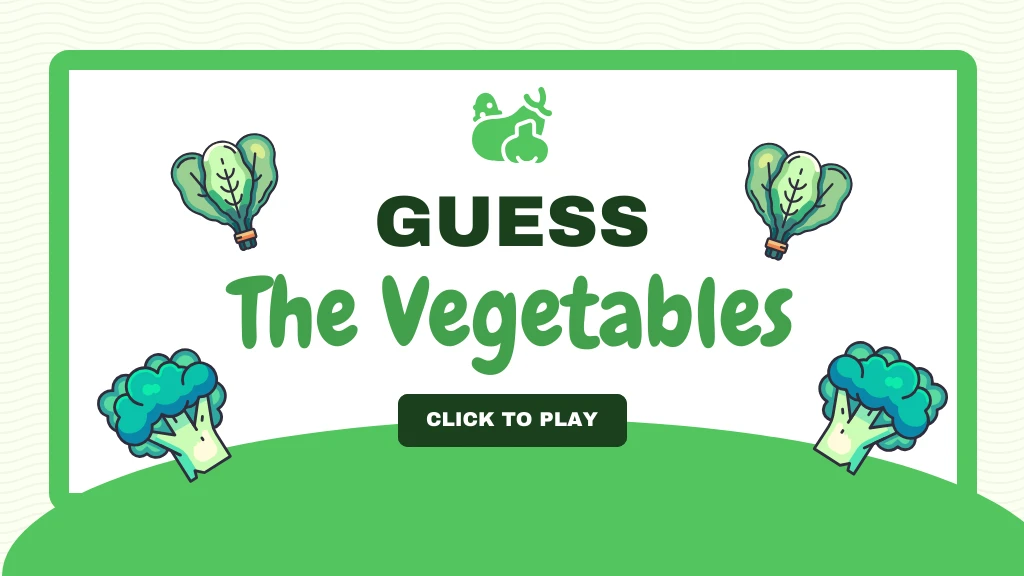 Blanco Y Verde Alegre Juego De Adivinar Verduras Presentación - Venngage
