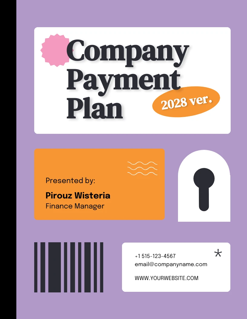 Journal Receipt Payment Plan Template - Venngage