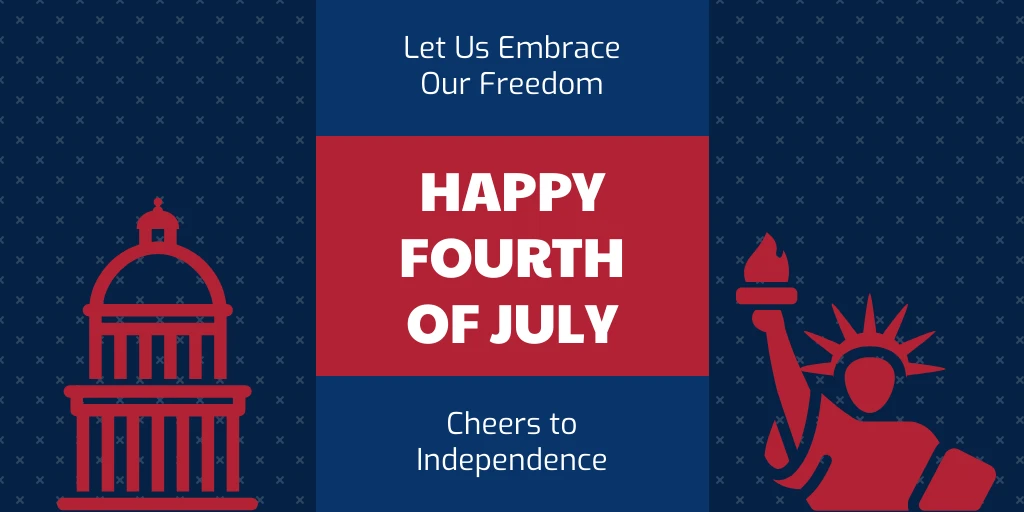 Freedom 4th of July Twitter Post - Venngage