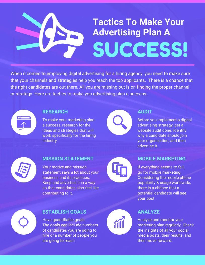 Advertising Plan Infographic Template - Venngage