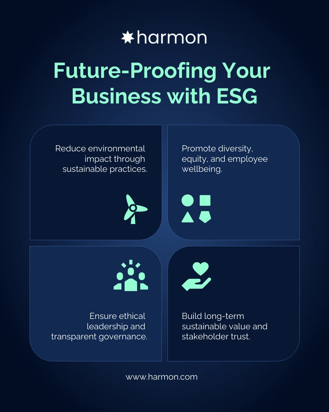 ESG Framework LinkedIn Social Media Template - Venngage