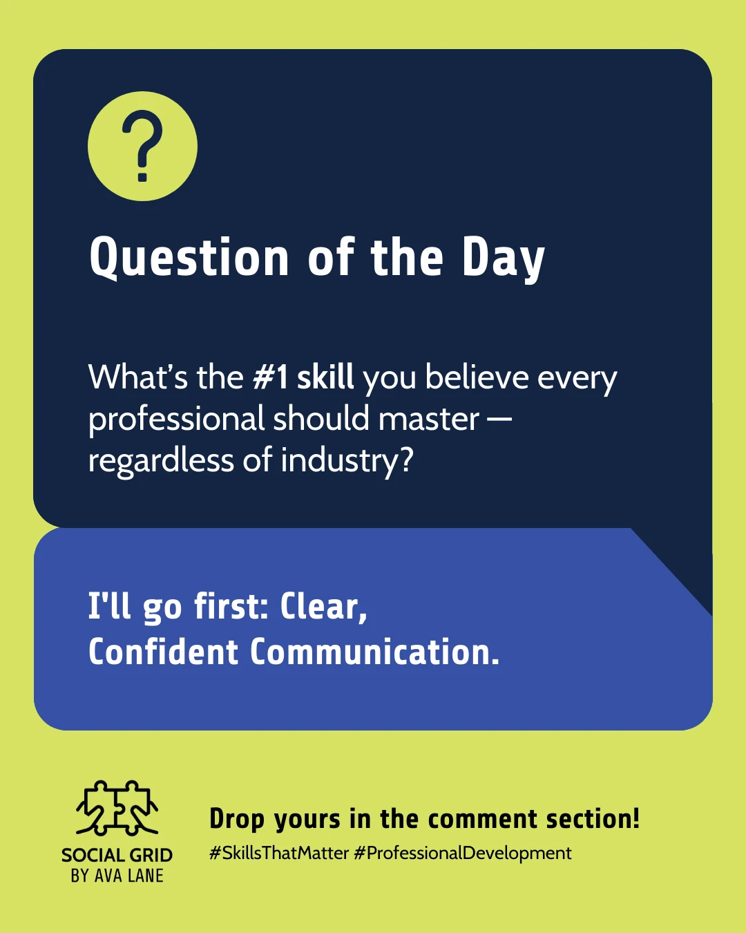 Engagement Question for Social Media Coaches Portrait Template - Venngage