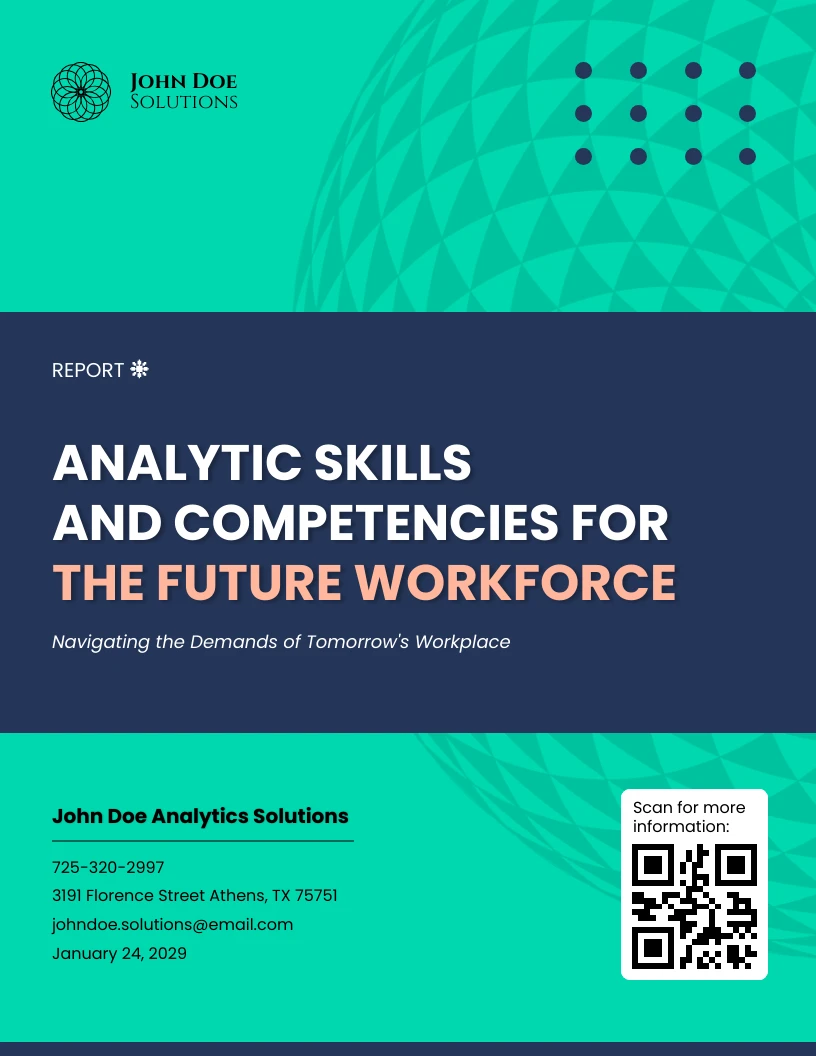 Future Workforce Analytics Skills Report Template - Venngage