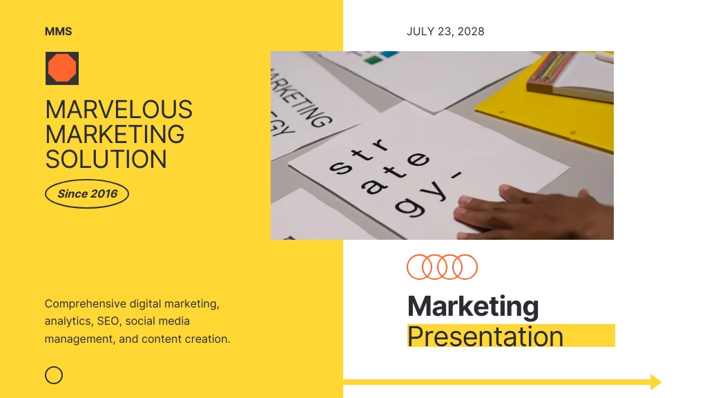 Yellow Orange Presentation Template - Venngage