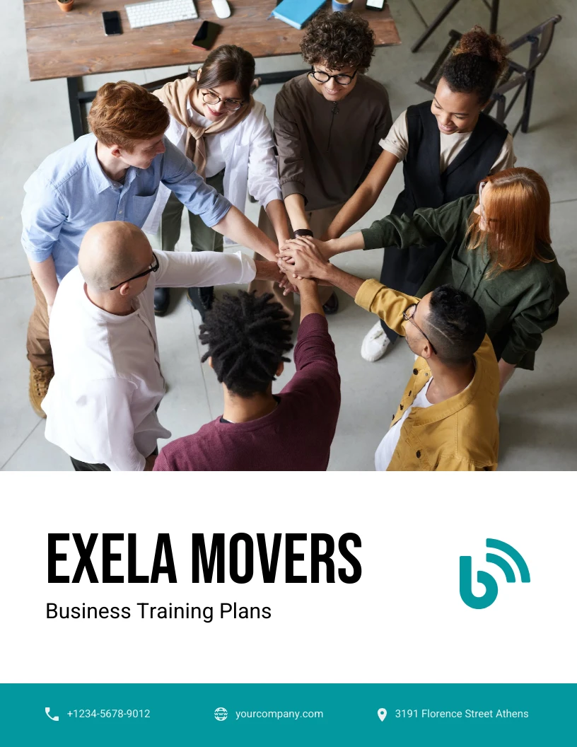 Modern Minimalist Business Training Plan Template - Venngage