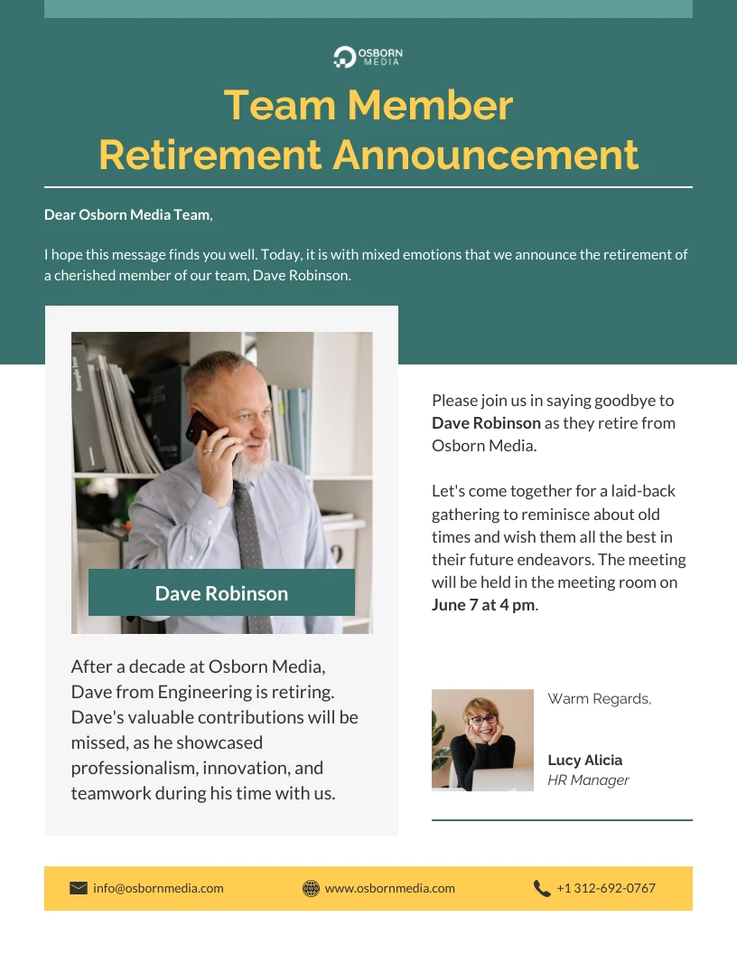 Retirement Email Template Retirement Planning Newsletter Templates