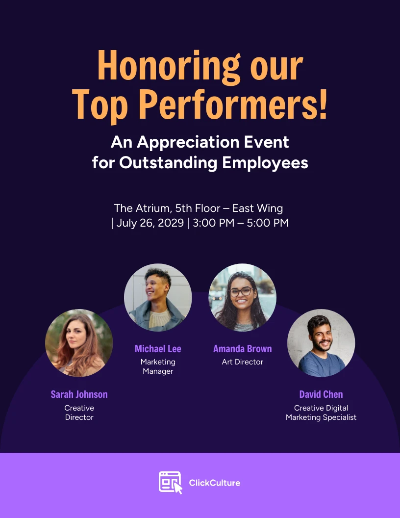 Dark Purpel Congratulations Poster Template - Venngage