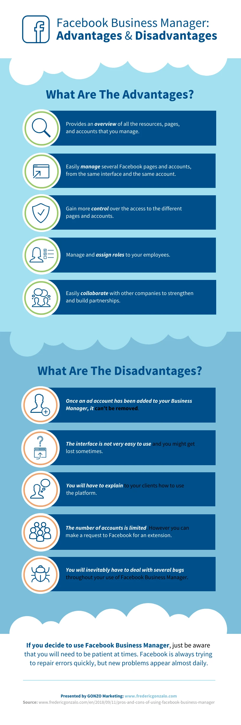 Facebook Business Manager Infographic Template - Venngage