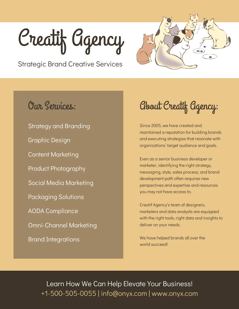 Brand Creative Services Flyer Template - Venngage