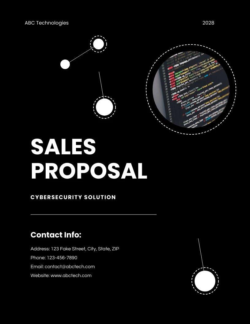 Simple Modern Yellow & Black Sales Proposal Template - Venngage