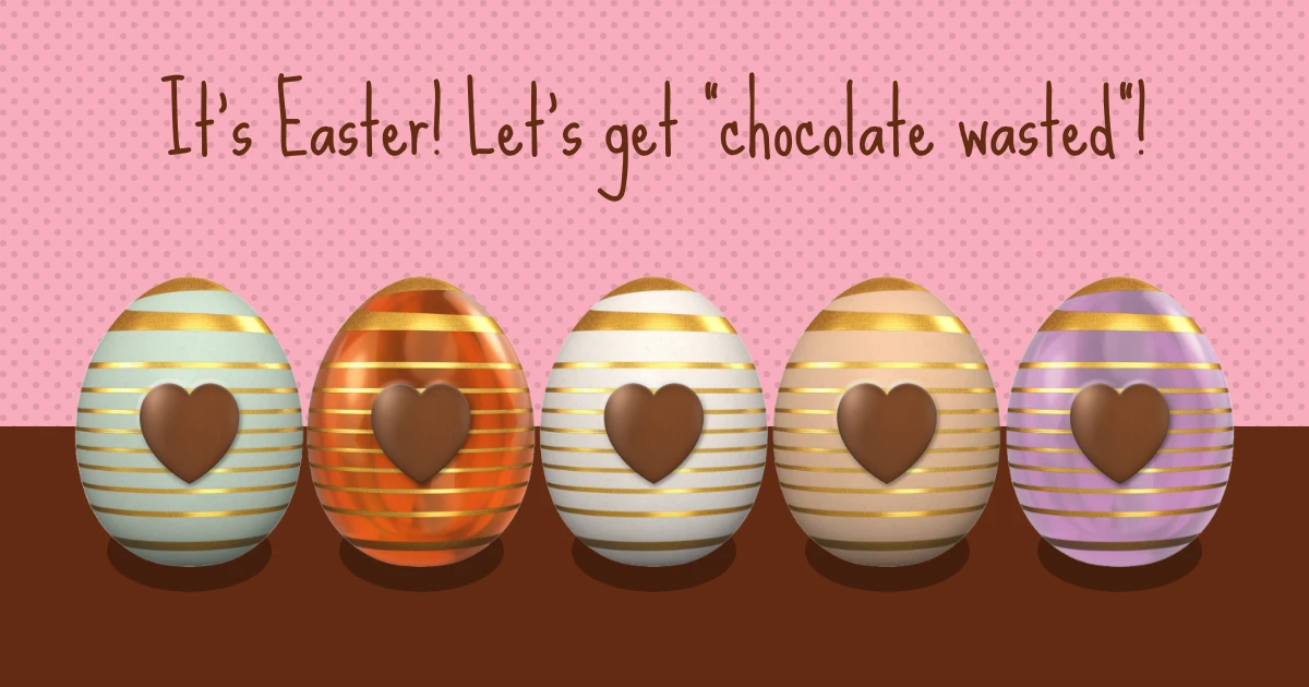 Chocolate Egg Easter Facebook Post - Venngage