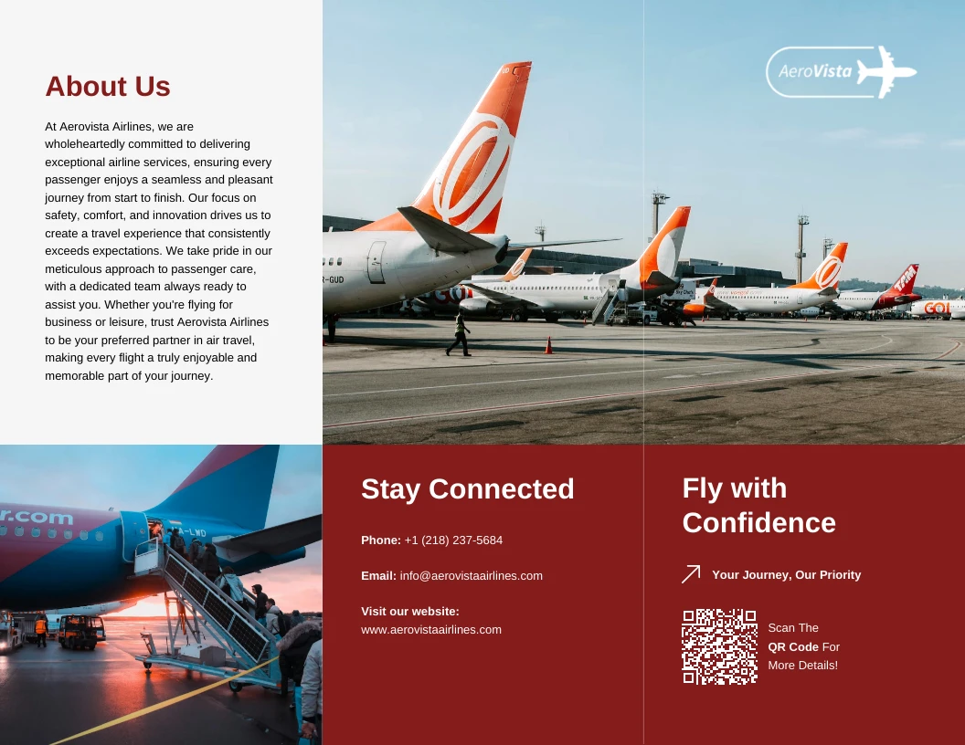 Airline Services Brochure - Venngage