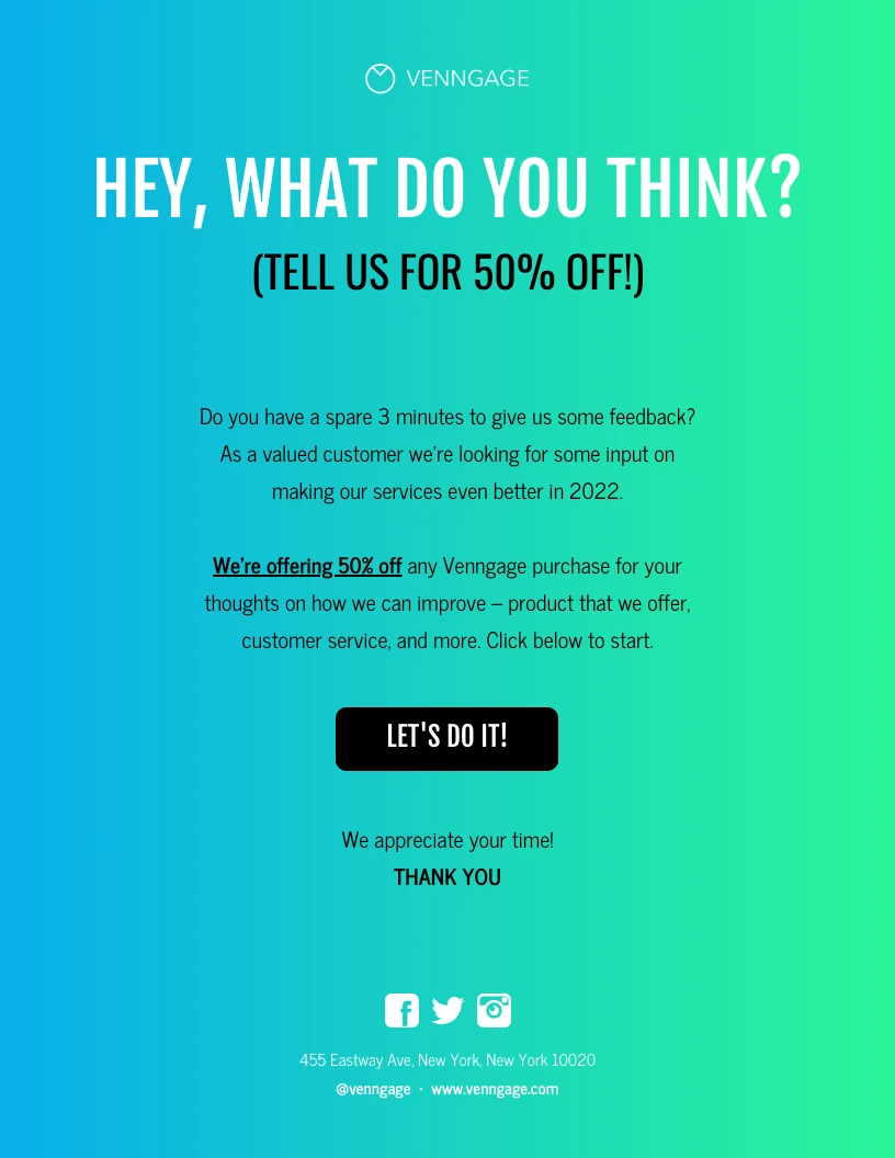 Gradient Promotional Email Newsletter Template - Venngage