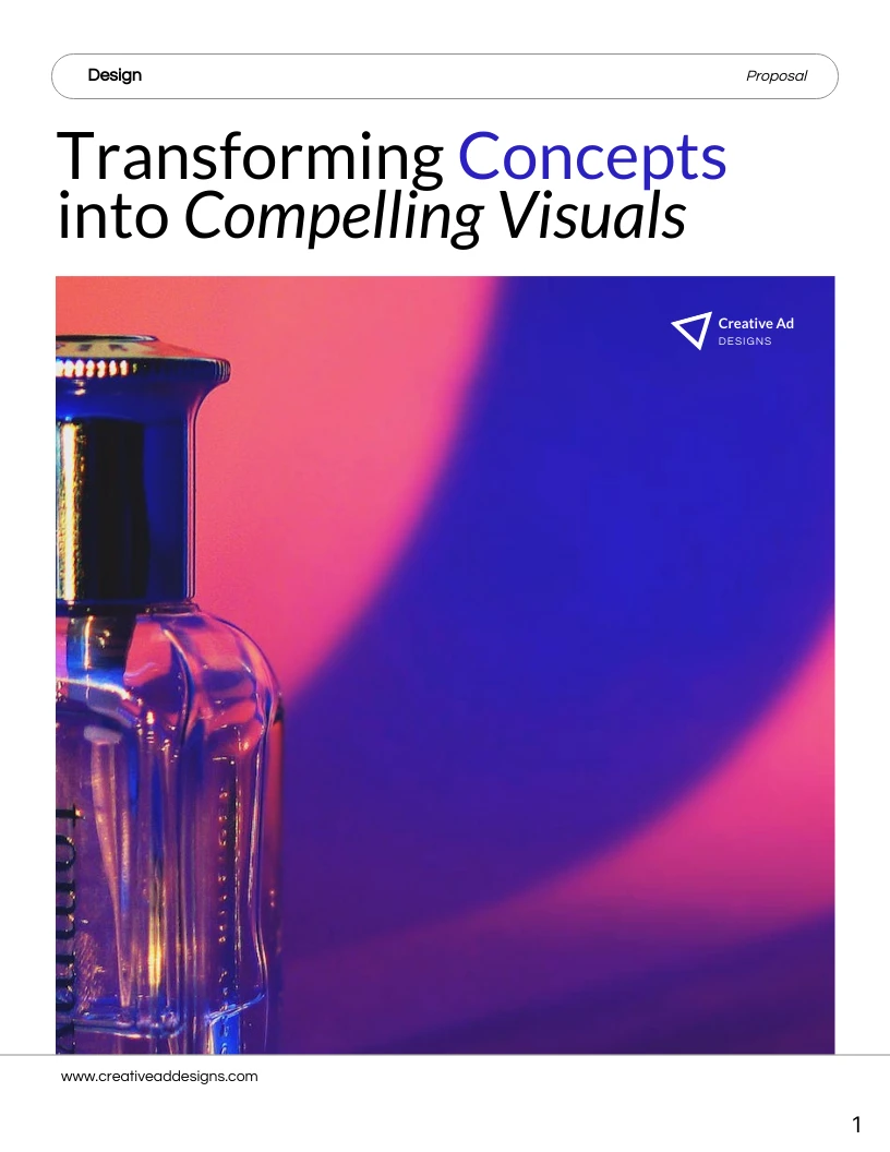 Aesthetic & Royal Blue Color Design Proposal Template - Venngage