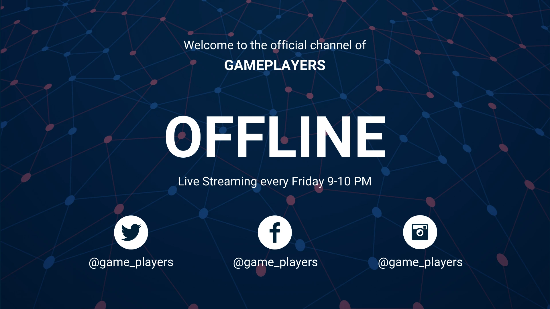 Dark Pattern Offline Twitch Banner - Venngage