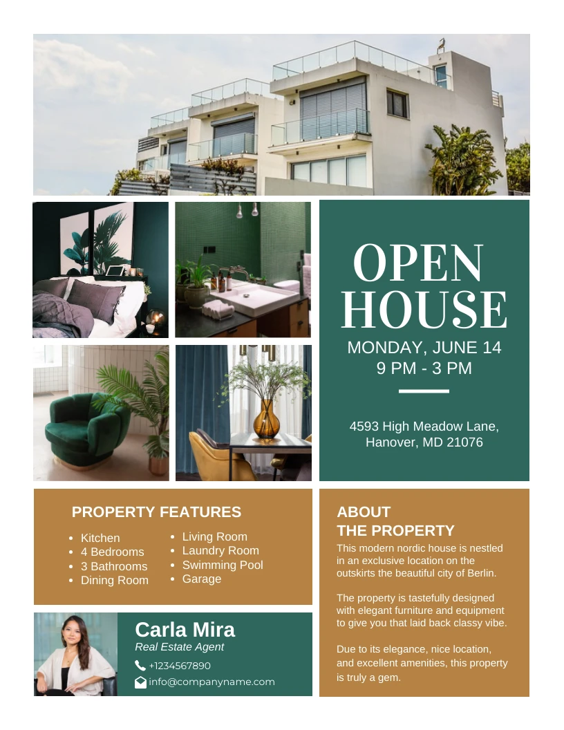 Open House Flyer Template - Venngage