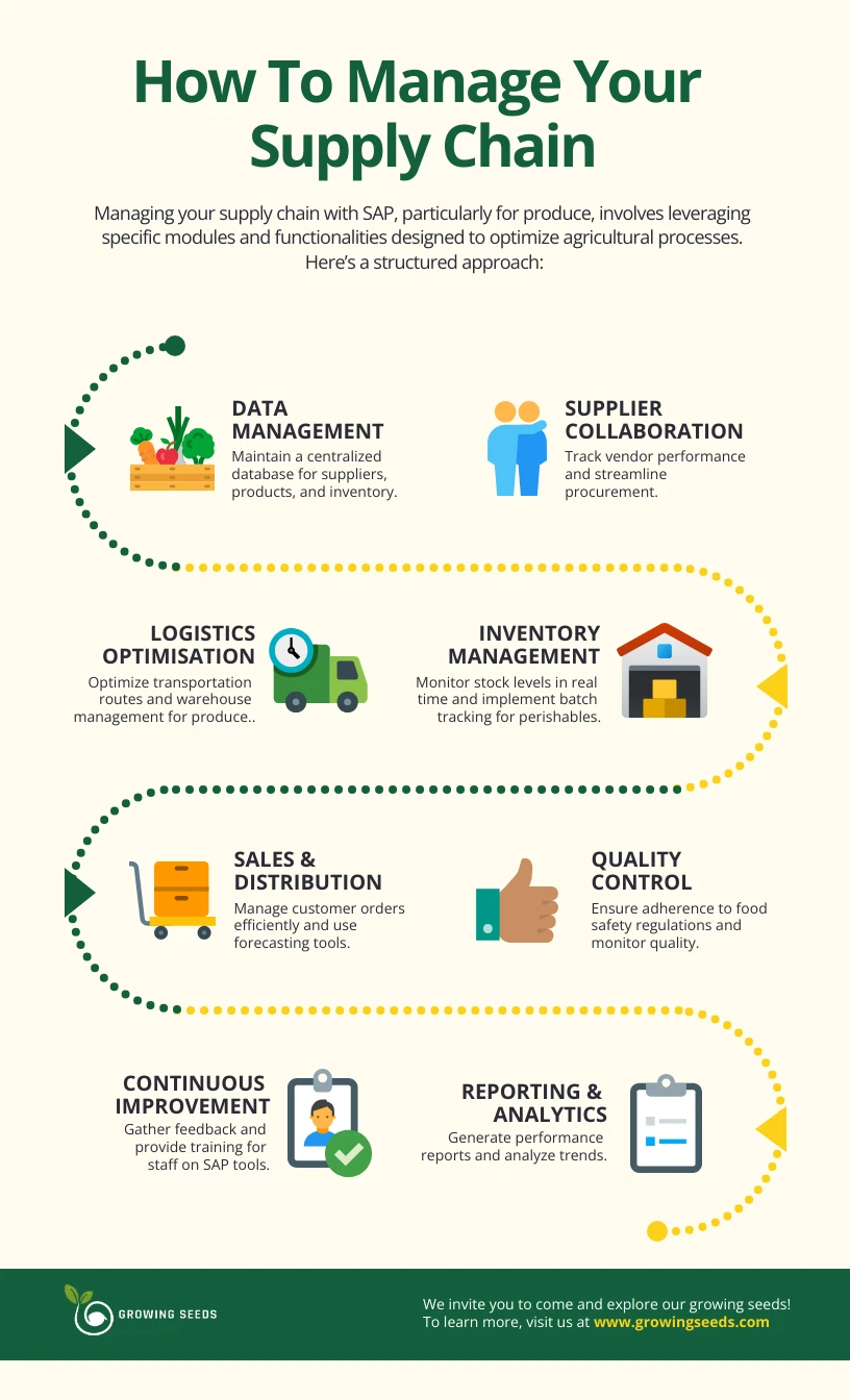 Supply Chain Process Infographic Template - Venngage