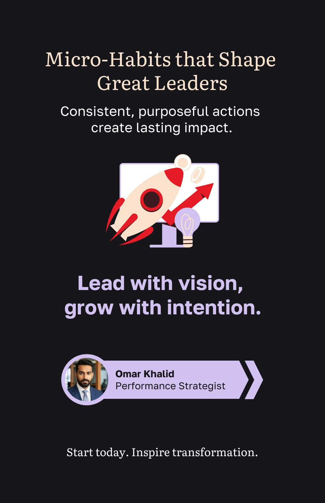 Career-Boosting Micro-Habit Motivational Poster Template - Venngage