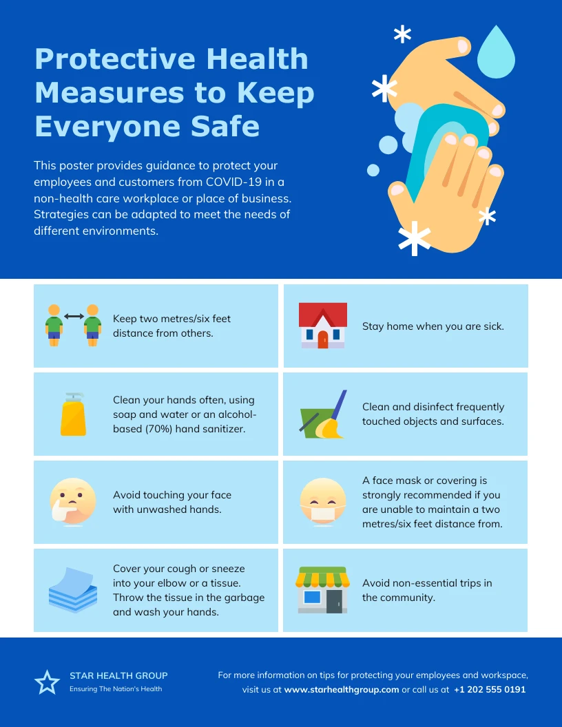 Protective Measures Poster - Venngage