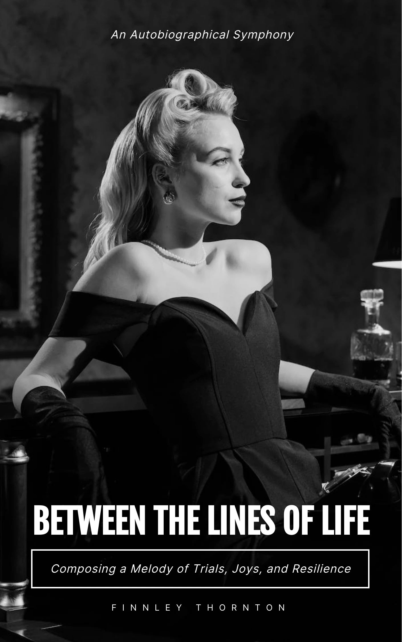 Black Classic Elegant Autobiography Book Cover - Venngage